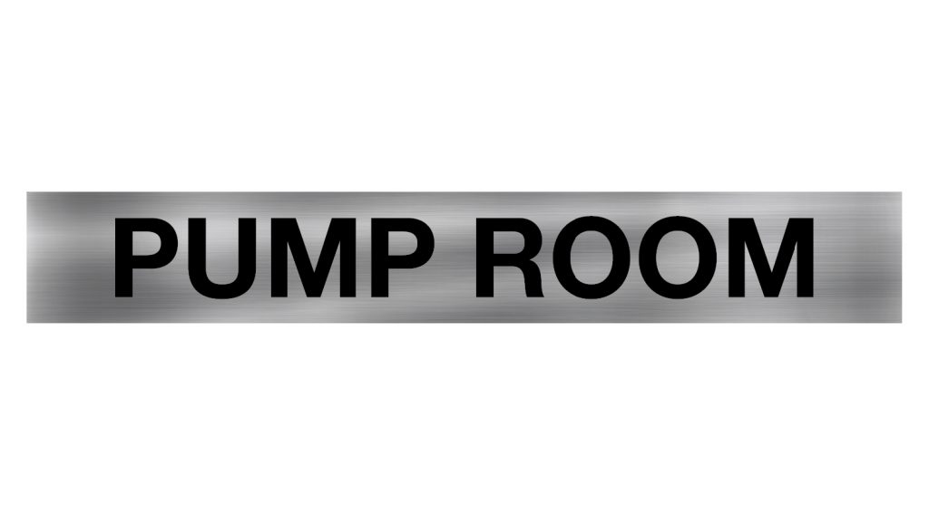 Pump Room Sign | Statutory Signs Online