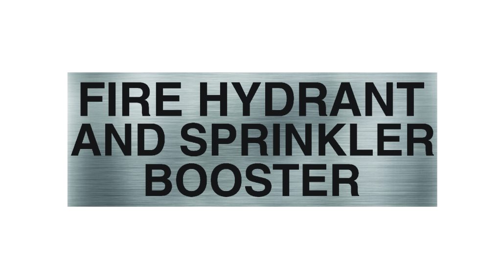 Fire Hydrant Booster Sign | Statutory Signs By Digicraft
