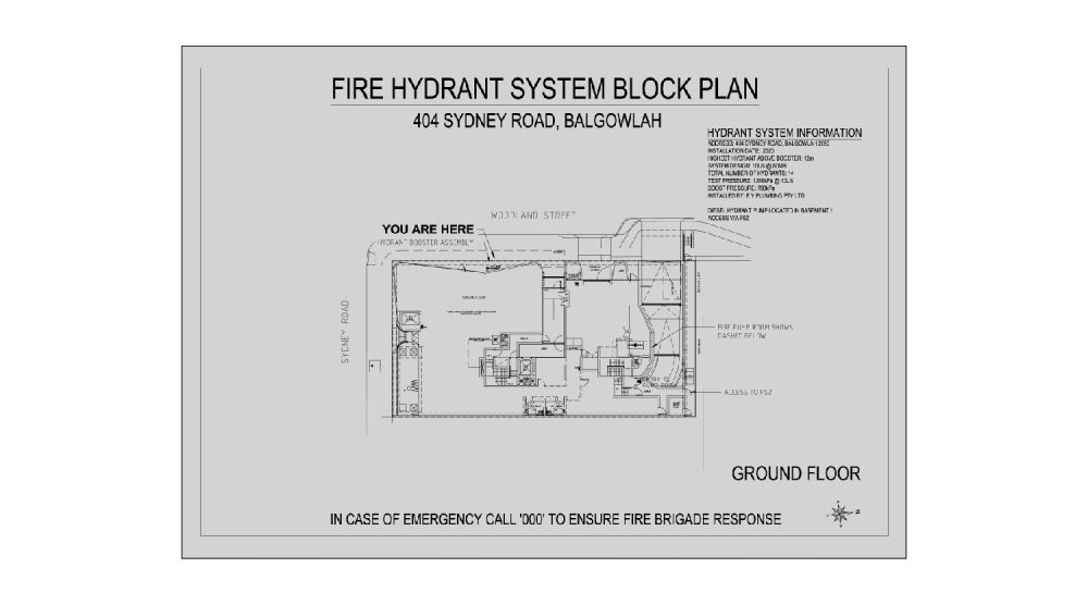 Fire Block Plan Sign | Statutory Signs Online