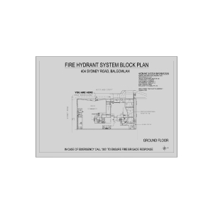 Fire Block Plan Sign | Statutory Signs Online