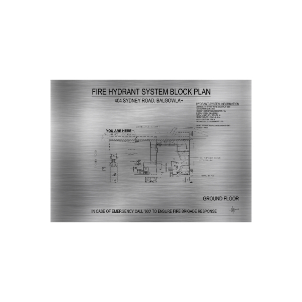 Fire Block Plan Sign | Statutory Signs Online