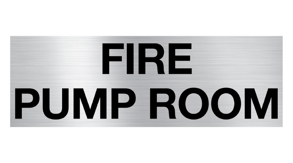 Fire Pump Room BCA Sign | Statutory Signs Online